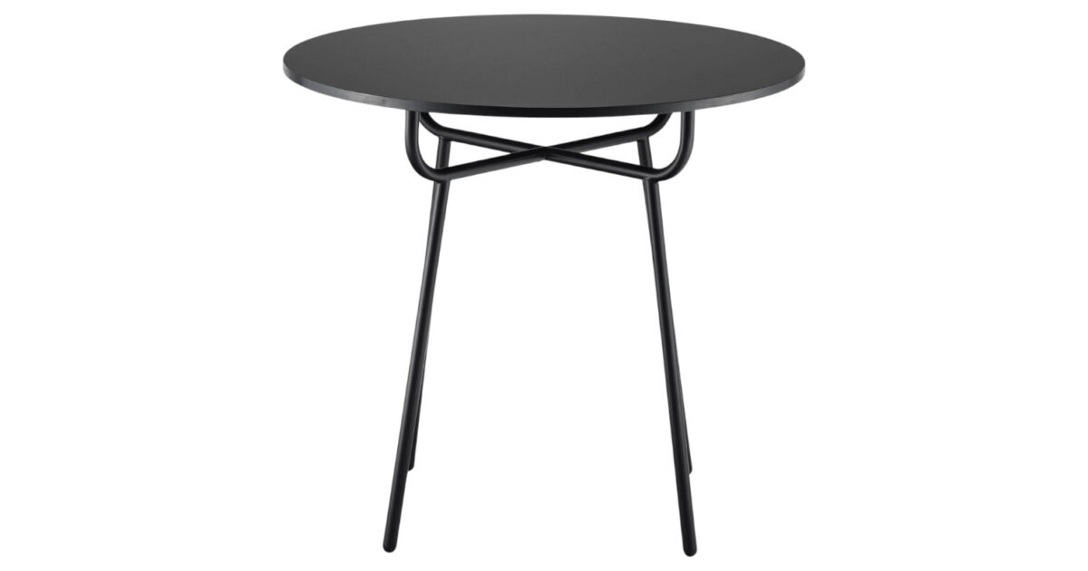 Grille Round Table with Tubular Base | gohome, Tables | Green Edge